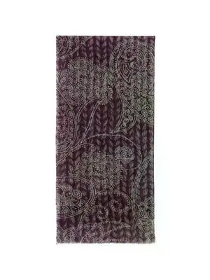 SGOMBERO CANTINE Floral Paisley-print Scarf - Purple