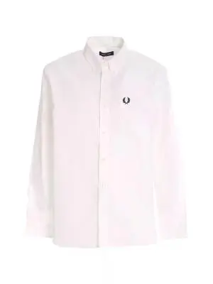 Fred Perry Logo-embroidered Button-down Shirt