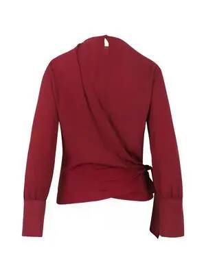 Federica Tosi Wrap-style Long-sleeved Blouse