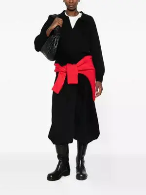 Soft Goat Polo-collar Sweater