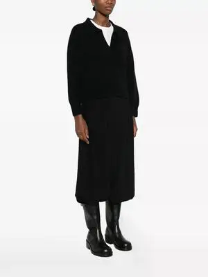 Soft Goat Polo-collar Sweater