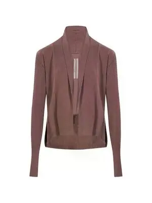 Rick Owens Ribbed-knit Shawl-lapel Cardigan