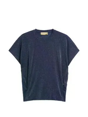 Momoni Pawa Lurex-jersey T-shirt - Blue