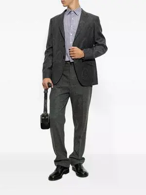 Etro Striped Logo-embroidered Shirt