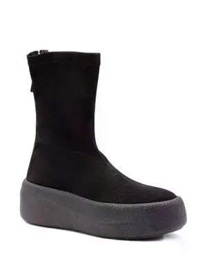 VIC MATIE Creppy Platform Ankle Boots