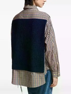 Essentiel Antwerp Check-pattern Crystal-embellished Shirt