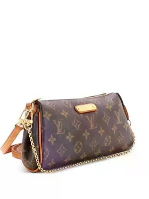 LOUIS VUITTON Monogram Canvas Eva Clutch Bag - Brown