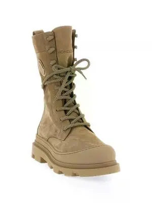 Moncler Vera High Nubuck Lace-up Boots