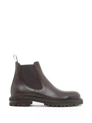 Giorgio Armani Nappa Leather Chelsea Boots - Brown