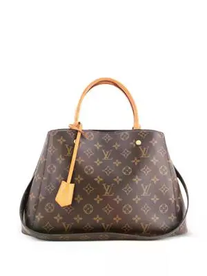 LOUIS VUITTON Monogram Canvas Montaigne Mm Tote Bag