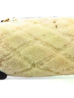 Saint Laurent Mini Sade Quilted Shearling Shoulder Bag