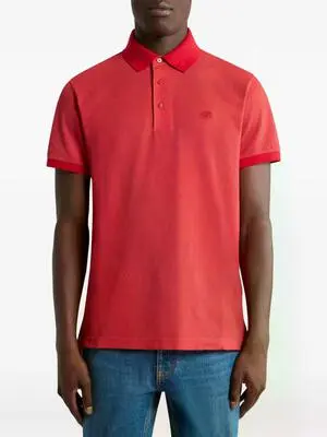 Etro Cotton Polo Shirt With Arnica-motif