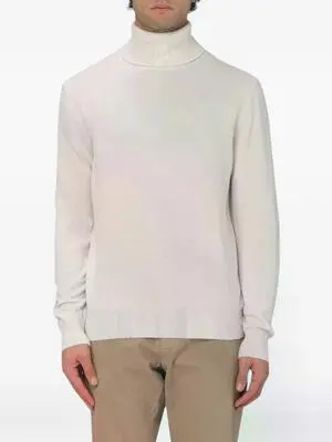 XC Roll-neck Knitted Sweater - Neutrals