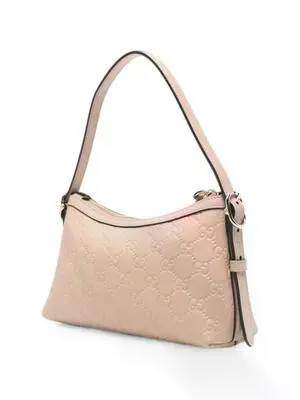 Gucci Gg-embossed Leather Tote Bag - Neutrals