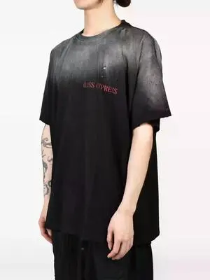 GLASS CYPRESS Distressed Logo-print T-shirt