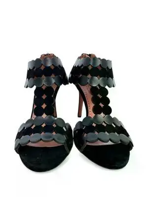 Alaïa Scalloped T-strap Sandals