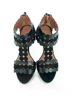 Alaïa Scalloped T-strap Sandals