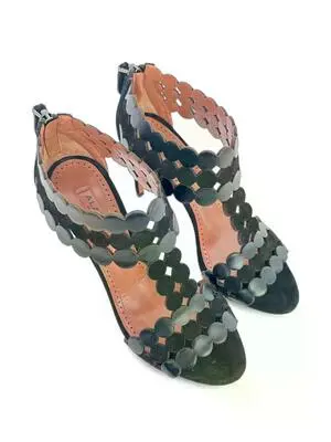 Alaïa Scalloped T-strap Sandals