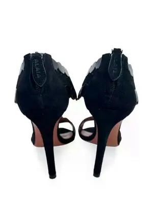 Alaïa Scalloped T-strap Sandals
