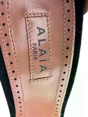 Alaïa Scalloped T-strap Sandals
