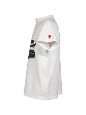 EMOTIONALLY UNAVAILABLE Graphic-print Logo-patch T-shirt - White