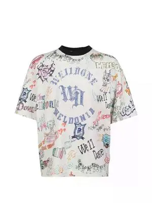 We11Done Doodle-print T-shirt