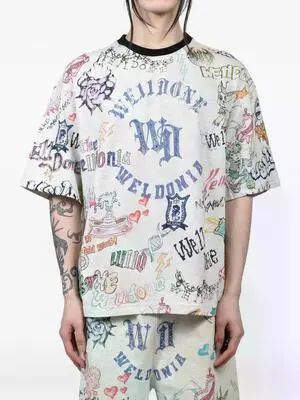 We11Done Doodle-print T-shirt
