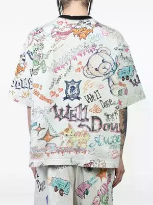 We11Done Doodle-print T-shirt