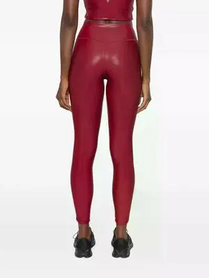 MACRON Metallic-effect Logo-patch Performance Leggings