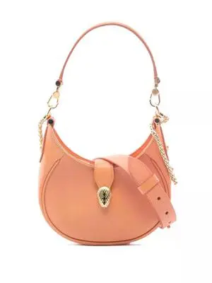 BVLGARI 2010-2026 Small Leather Serpenti Ellipse Satchel - Orange