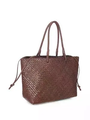 IBELIV Bazika Woven Leather Tote Bag