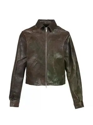 FILTH Waxed Leather Boxy Jacket