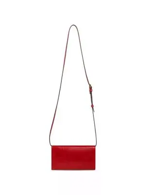 Etro Pony Buckle Leather Shoulder Wallet - Red