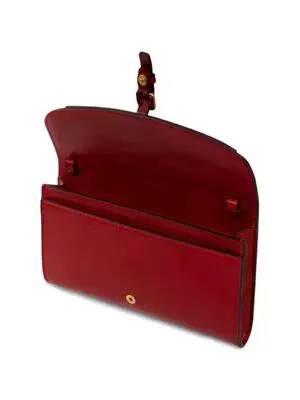 Etro Pony Buckle Leather Shoulder Wallet - Red