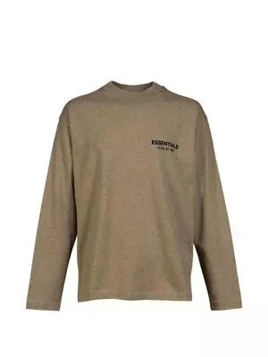 ESSENTIALS Logo-print Long-sleeve T-shirt