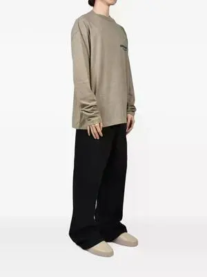 ESSENTIALS Logo-print Long-sleeve T-shirt