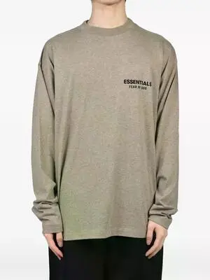 ESSENTIALS Logo-print Long-sleeve T-shirt