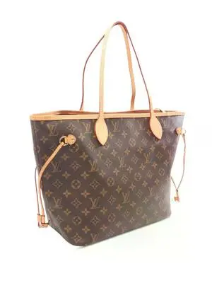 LOUIS VUITTON Monogram Neverfull Mm Tote Bag - Brown