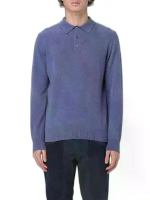 XC Fine-knit Polo Shirt - Blue