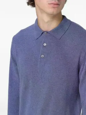 XC Fine-knit Polo Shirt - Blue