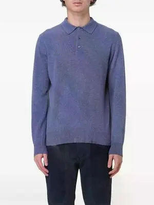 XC Fine-knit Polo Shirt - Blue