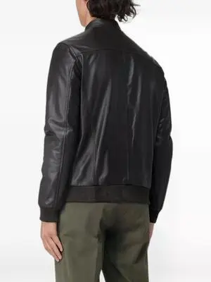 XC Leather Bomber Jacket