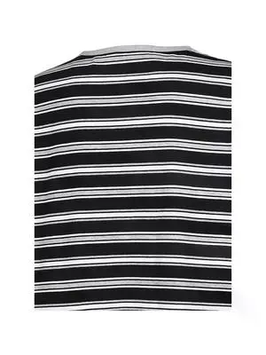 We11Done Rhinestone-embellished Striped T-shirt
