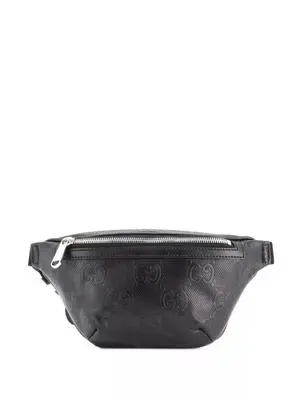 Gucci Gg Embossed Perforated Leather Small Belt Bag