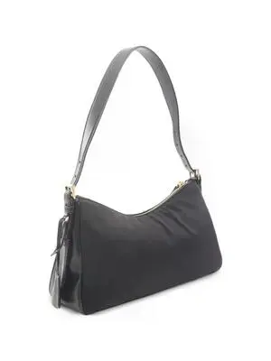 Prada Tessuto Vitello Shoulder Bag - Black