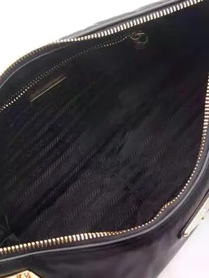 Prada Tessuto Vitello Shoulder Bag - Black