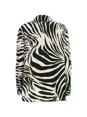 Max Mara Zebra-print Button-up Jacket