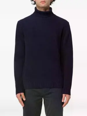 XC Roll-neck Sweater - Blue