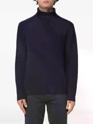 XC Roll-neck Sweater - Blue