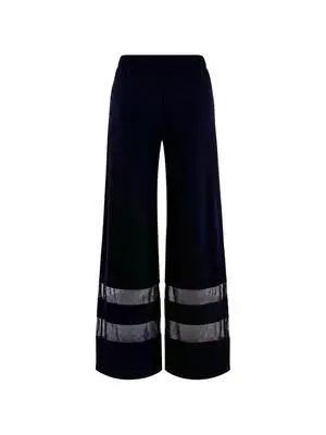 Frank Lyman Sheer-panel Palazzo Pants
